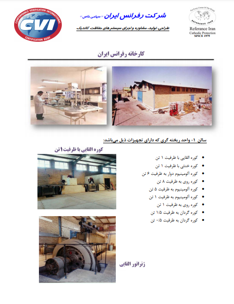 Resume – Iran Reference Company